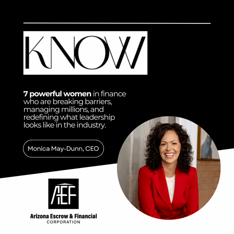 Monica May-Dunn Named in KNOW Magazine Women in Finance